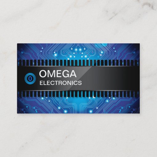 Eletronic Chip Style Business Card | Zazzle
