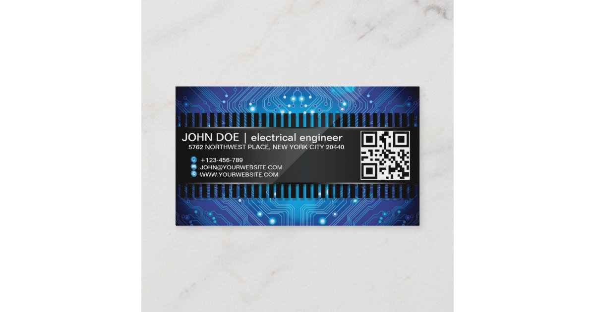 Eletronic Chip Style Business Card | Zazzle