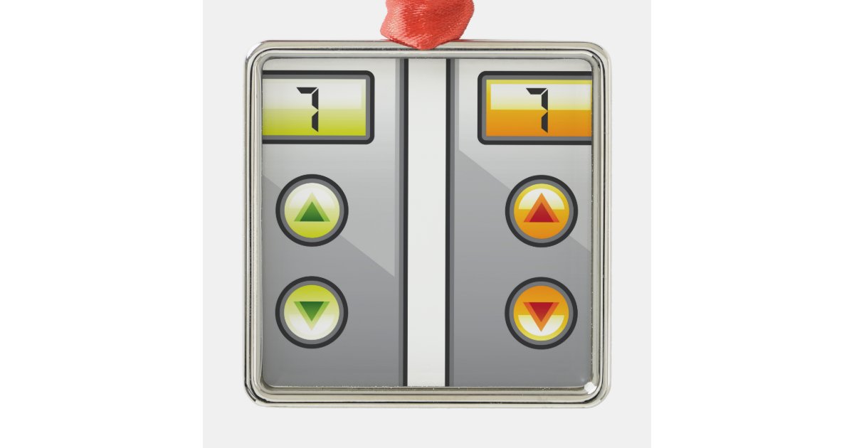Elevator Buttons Metal Ornament | Zazzle