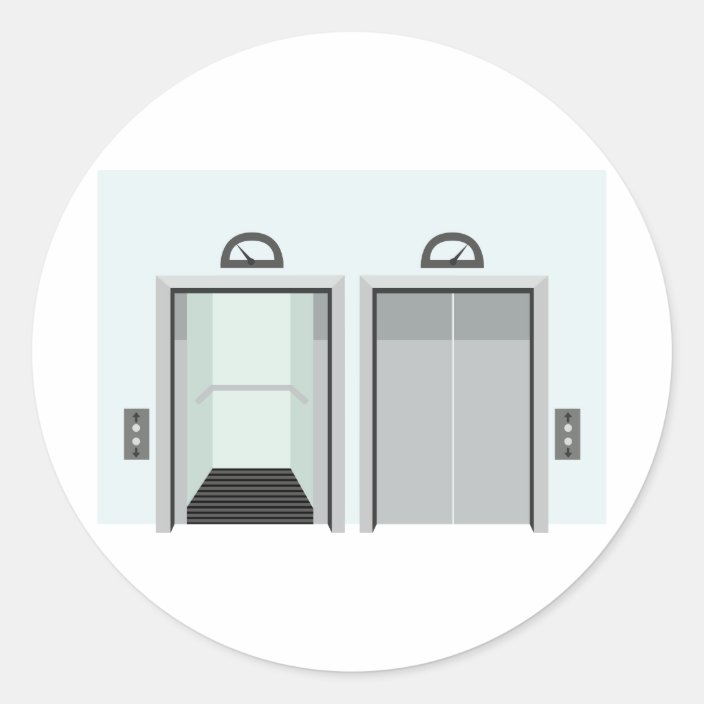 Elevator Classic Round Sticker | Zazzle.com
