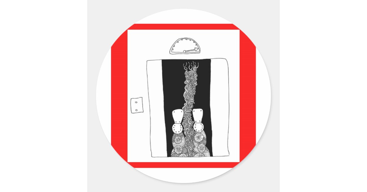 elevator classic round sticker | Zazzle