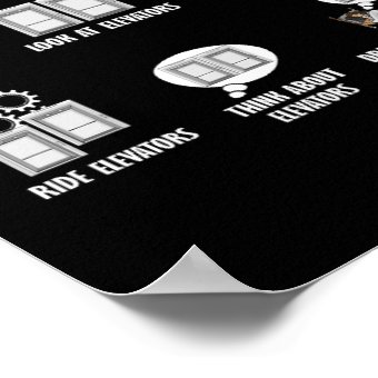 Elevator Constructor Elevator Mechanic Elevator Poster | Zazzle