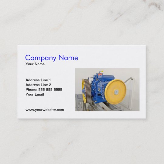 Elevator Engine Business Card Template | Zazzle.com