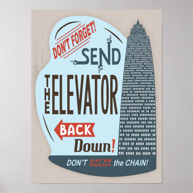 Elevator Poster | Zazzle