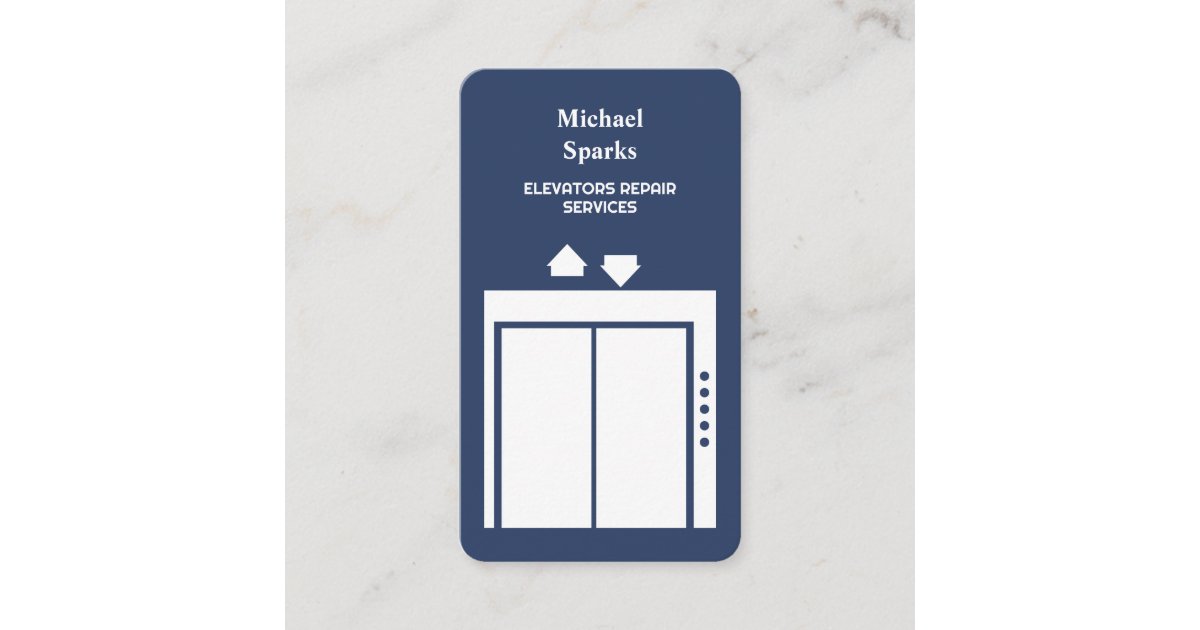 Elevator Repair Service Business Card | Zazzle