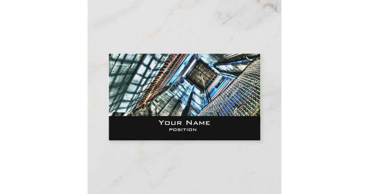 Elevator shaft business card | Zazzle