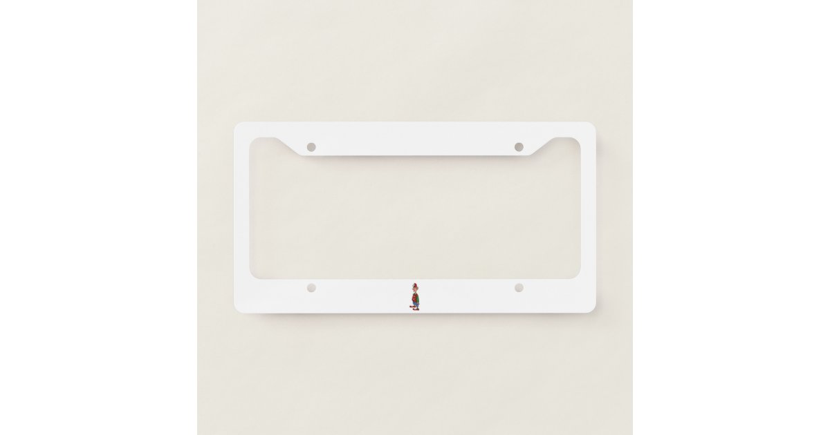 Elf At Attention car license plate frame a | Zazzle