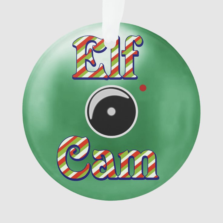 Elf Cam Christmas Ornament/Elf Camera North Pole Ornament | Zazzle
