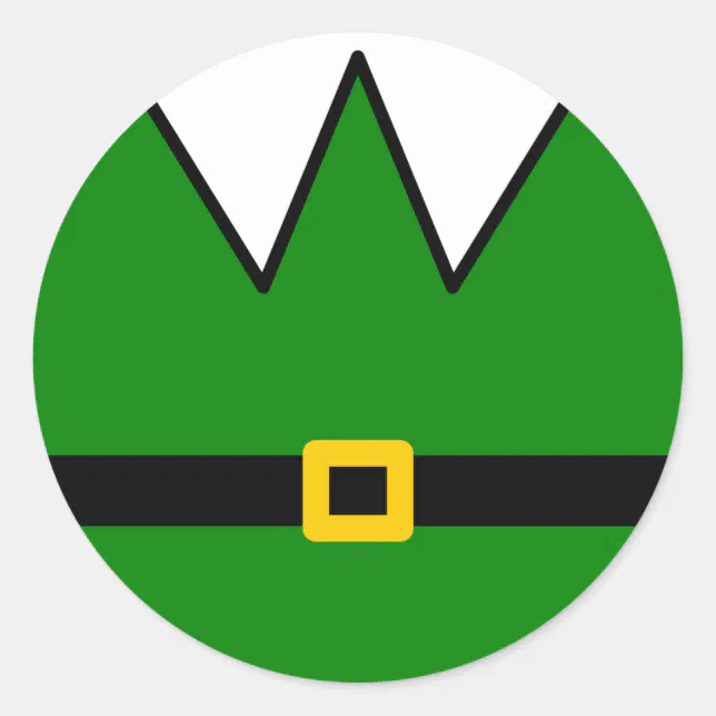 elf classic round sticker | Zazzle