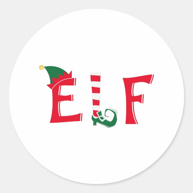 Elf Classic Round Sticker | Zazzle