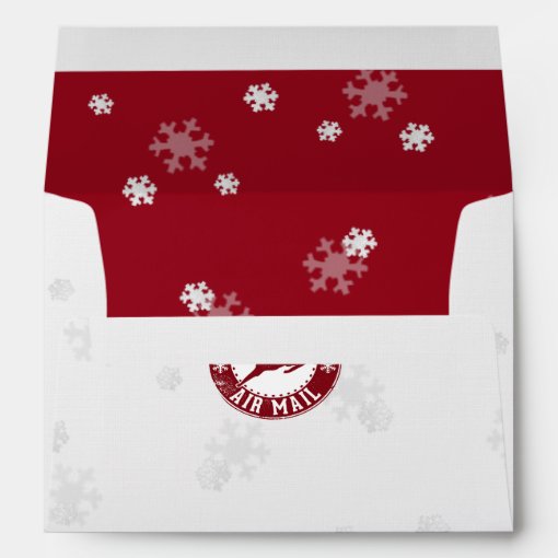 Elf envelope North Pole Santa letter | Zazzle