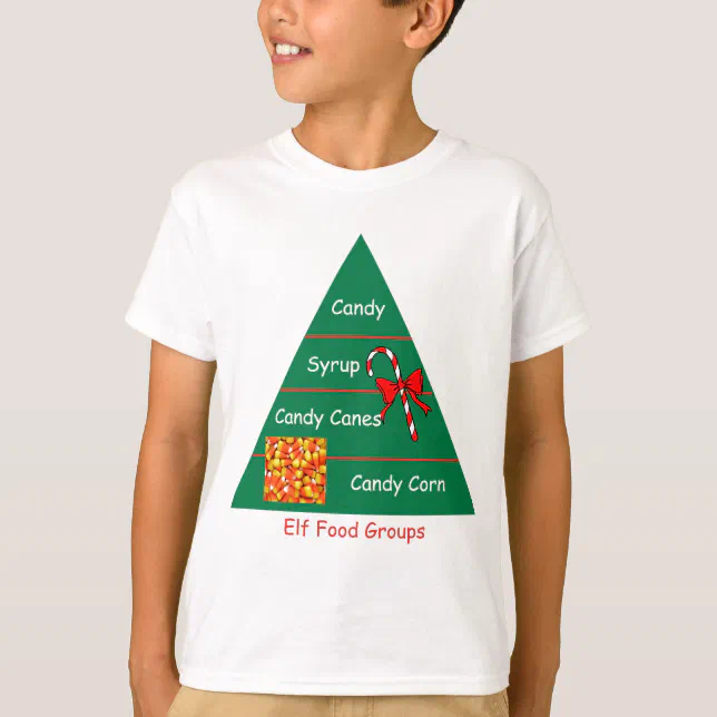 Elf Food Groups T-Shirt | Zazzle