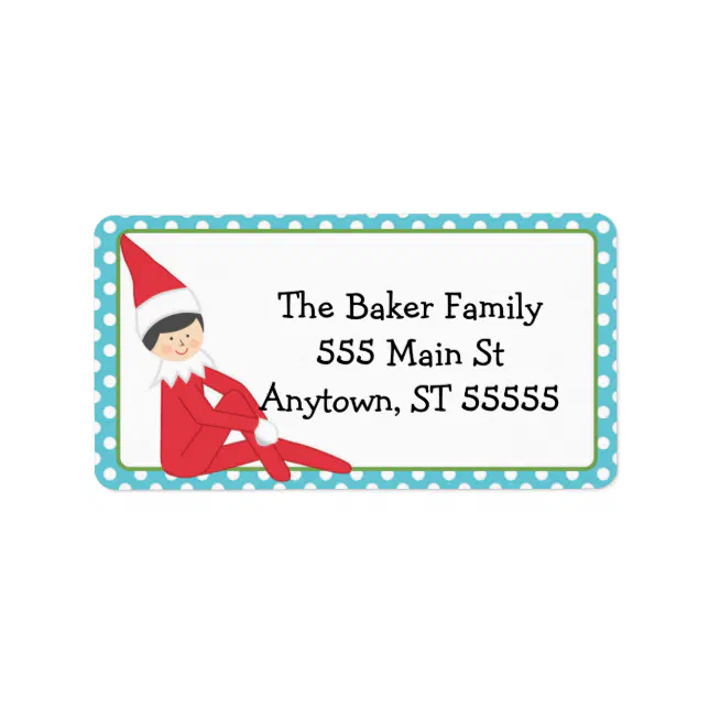 Elf on the Labels | Zazzle