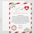 Elf Recovery Notice, Elf Hospital, Elf Sick Note Invitation | Zazzle