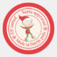 elf tested Santa approved North Pole Classic Round Sticker | Zazzle