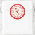 elf tested Santa approved North Pole Classic Round Sticker | Zazzle