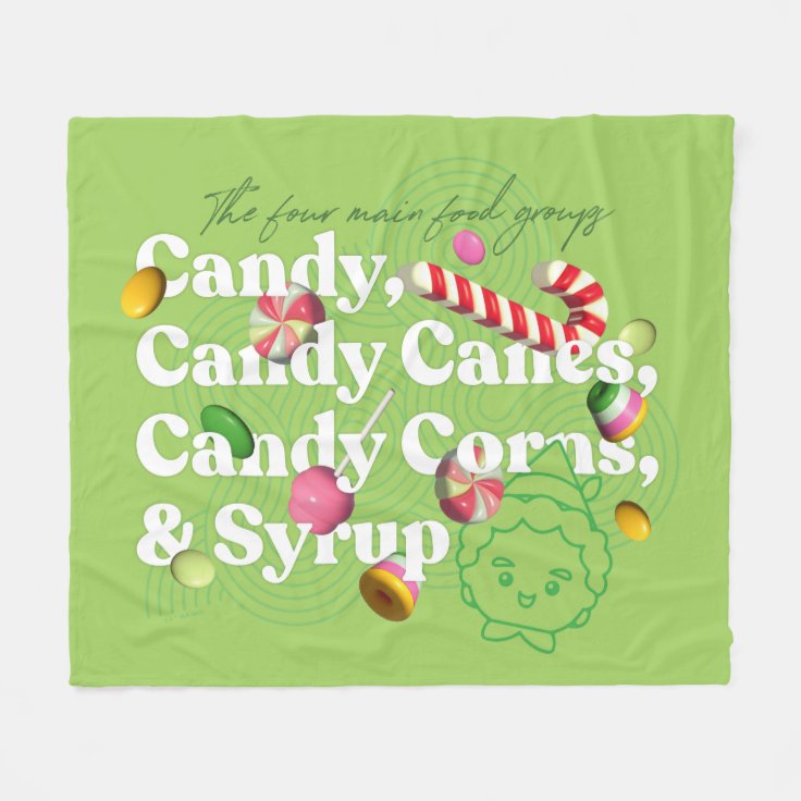 Elf the Movie | The Four Main Food Groups Fleece Blanket | Zazzle