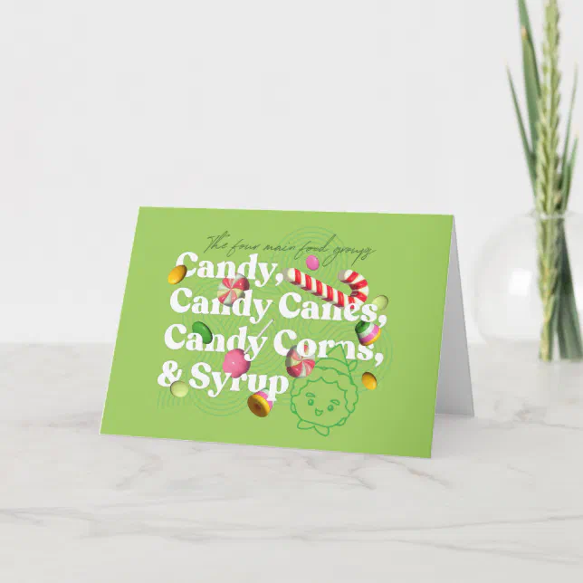 Elf the Movie | The Four Main Food Groups Note Card | Zazzle