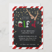 Elf Themed Holiday Christmas Party Invitation | Zazzle