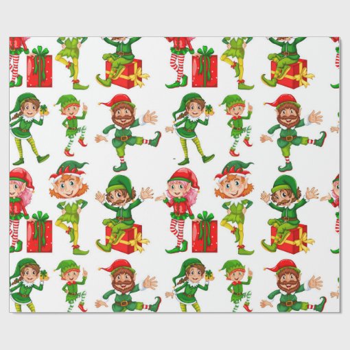 Elf Wrapping Paper | Zazzle