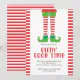 Elfin Good Time Elf Legs Christmas Party Invitation | Zazzle