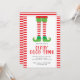 Elfin Good Time Elf Legs Christmas Party Invitation | Zazzle
