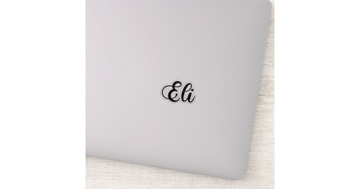 Eli Name - Handwritten Calligraphy Sticker | Zazzle