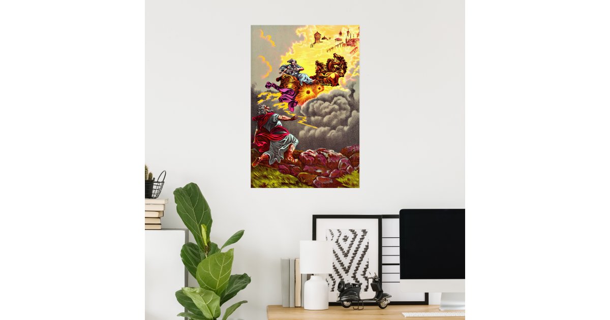 Elijah Ascends to Heaven poster | Zazzle