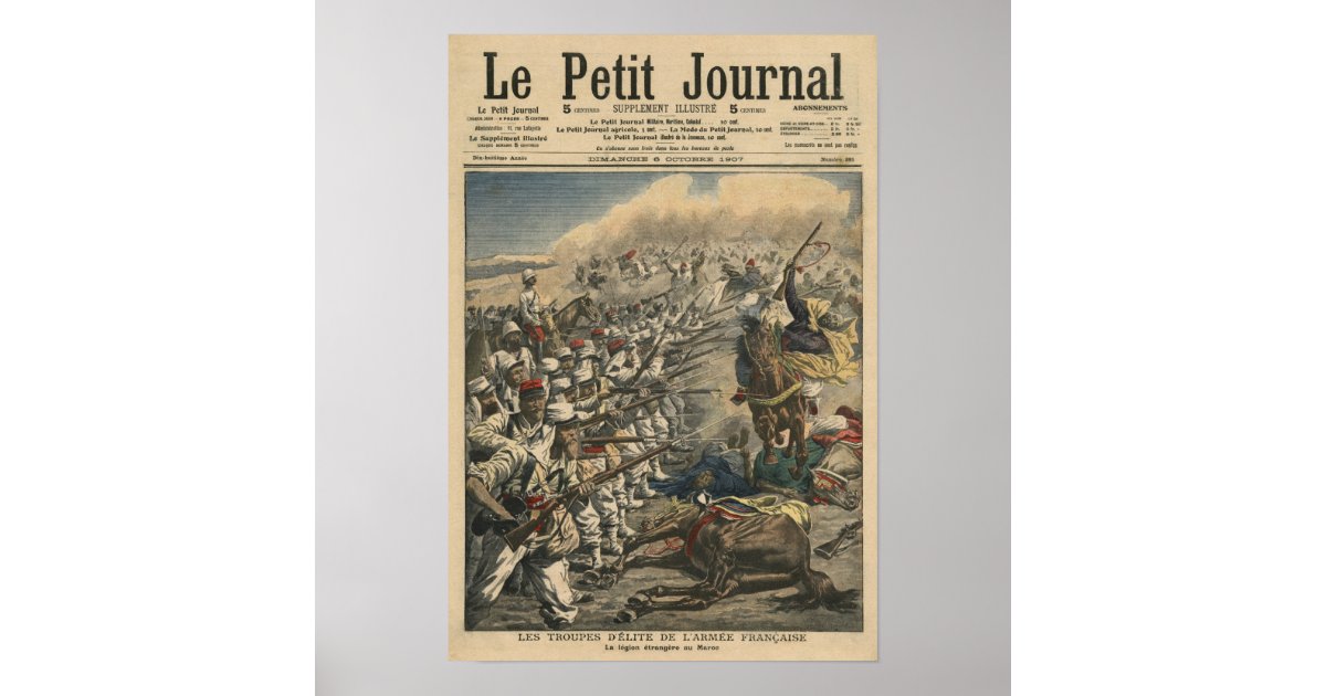 Elite troops of French army, French Foreign Poster | Zazzle