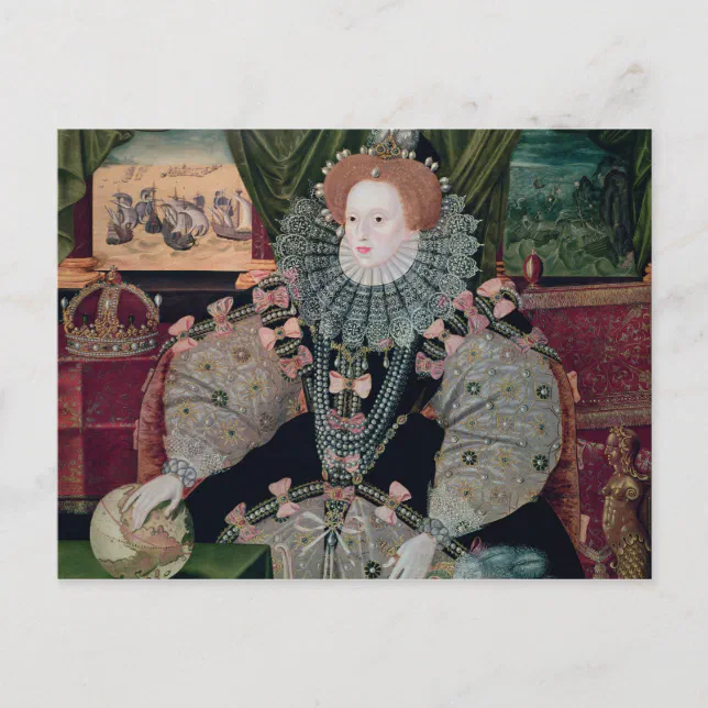 Elizabeth I, Armada Portrait, c.1588 Postcard | Zazzle