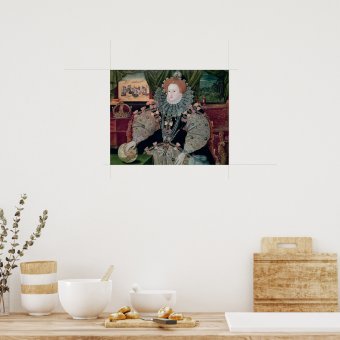 Elizabeth I, Armada Portrait, c.1588 Poster | Zazzle