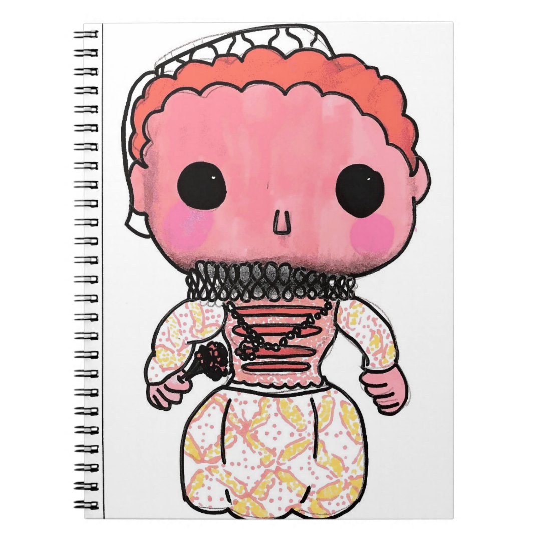 Elizabeth I History Notebook - Funko Pop Style | Zazzle
