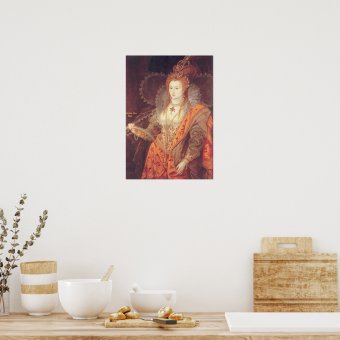 Elizabeth I Rainbow Portrait Poster | Zazzle