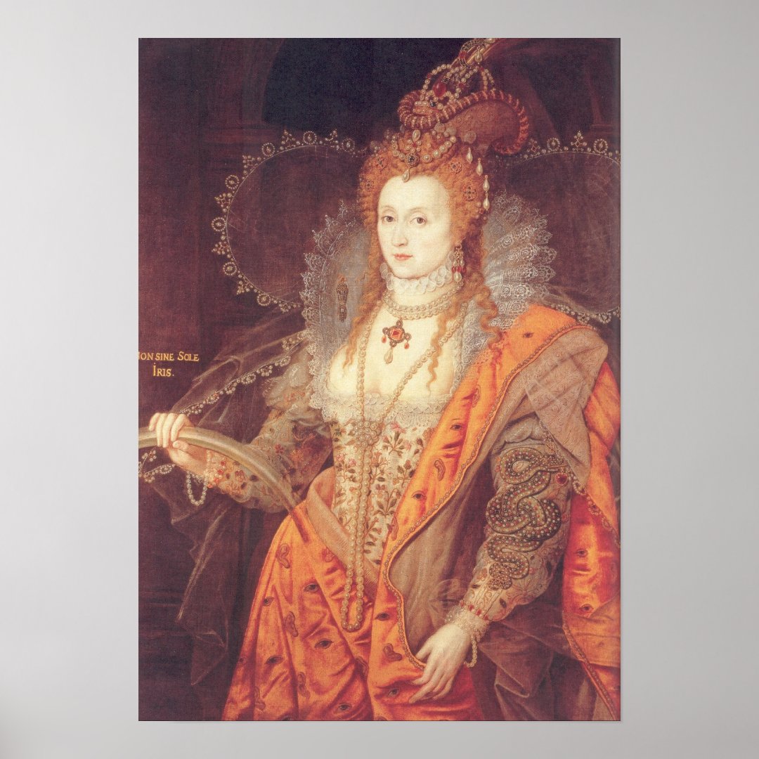 Elizabeth I Rainbow Portrait Poster | Zazzle