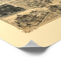 Elizabeth, NJ Panoramic Map - 1898 Poster | Zazzle