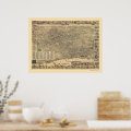 Elizabeth, NJ Panoramic Map - 1898 Poster | Zazzle