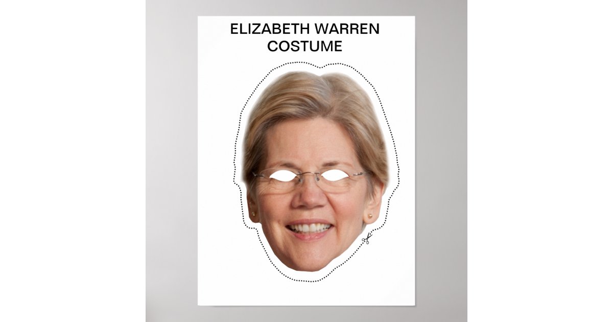 Elizabeth Warren Costume Poster | Zazzle