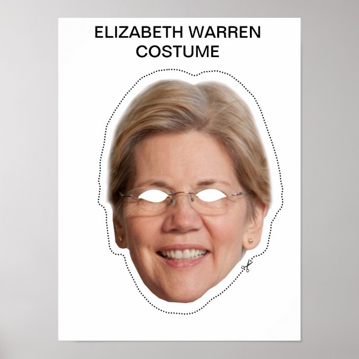 Elizabeth Warren Costume Poster | Zazzle.com