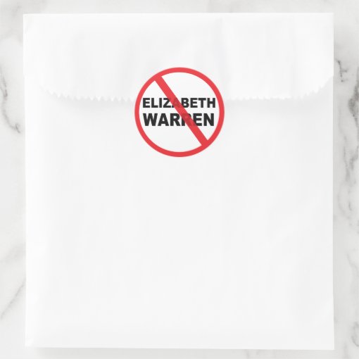 Elizabeth Warren For President Anti popular Classic Round Sticker | Zazzle