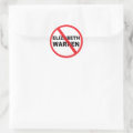 Elizabeth Warren For President Anti popular Classic Round Sticker | Zazzle