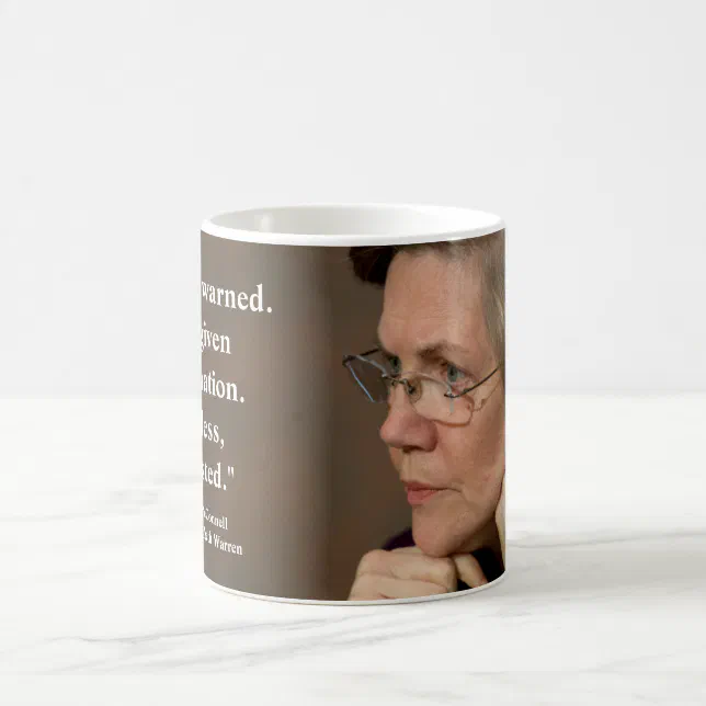 Elizabeth Warren - Nevertheless, She Persisted Coffee Mug | Zazzle