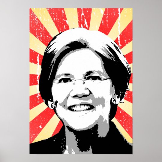 Elizabeth Warren Portrait Poster | Zazzle.com