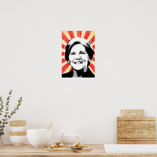 Elizabeth Warren Portrait Poster | Zazzle