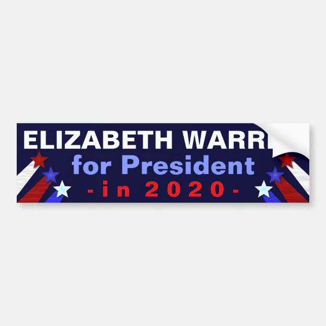 Elizabeth Warren President 2020 Election Democrat Bumper Sticker | Zazzle
