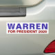 Elizabeth Warren President Election Democrat 2020 Bumper Sticker | Zazzle