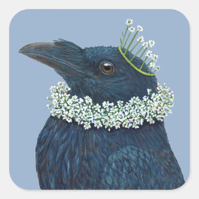 Elizabethan Raven stickers | Zazzle