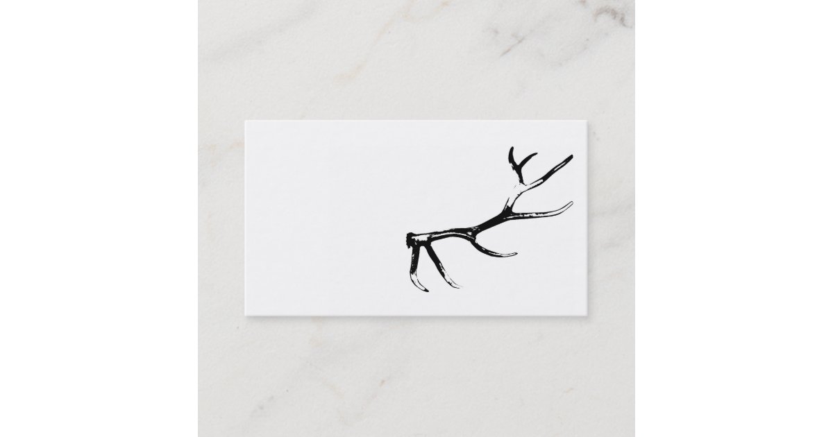Elk Antler Business Card | Zazzle