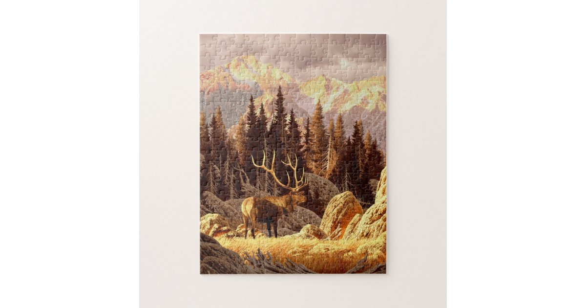 Elk Bull Jigsaw Puzzle | Zazzle