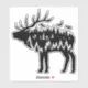 Elk Custom-Cut Vinyl Sticker. Sticker | Zazzle