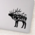 Elk Custom-Cut Vinyl Sticker. Sticker | Zazzle